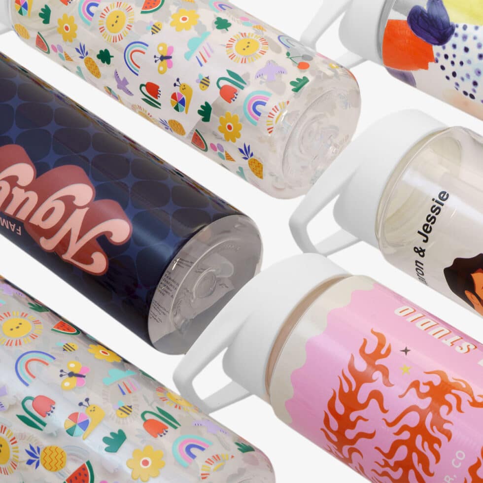Print on Demand Custom Water Bottles | No Minimum Custom Drinkware